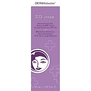 DERMAdoctor DD Cream Dermatologically Defining BB Cream Broad Spectrum SPF 30, 1.3 Fl Oz