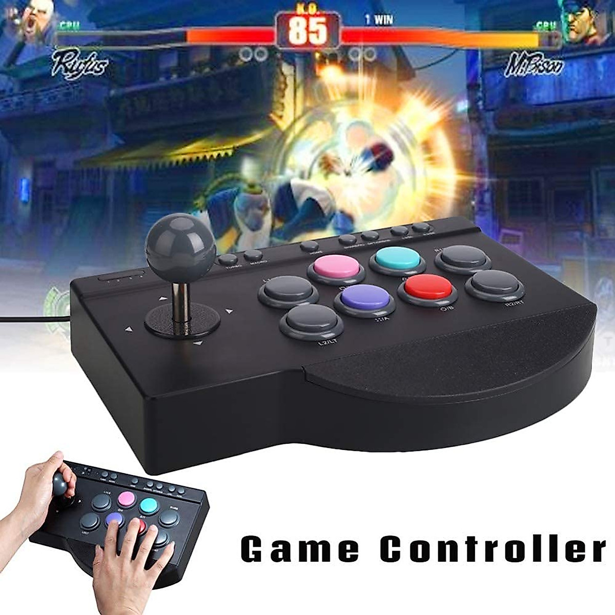 PXN 0082 Arcade Fight Stick Street Fighter Arcade Joystick for PC/PS4/PS3/XBOX S/X Nintendo Switch/PC Windows Game Rocker
