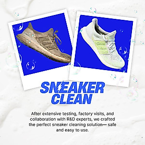 Sneaker Cleaner Kit, Shoe Cleaner for White & Colored Sneakers, Stain Remover, Deodorizer Powder, Washing Machine Safe, Shoe Cleaning Kit for Sneakers (1 Lbs)