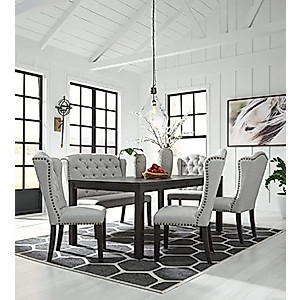 Signature Design by Ashley Jeanette Rectangular Dining Room Table, Black
