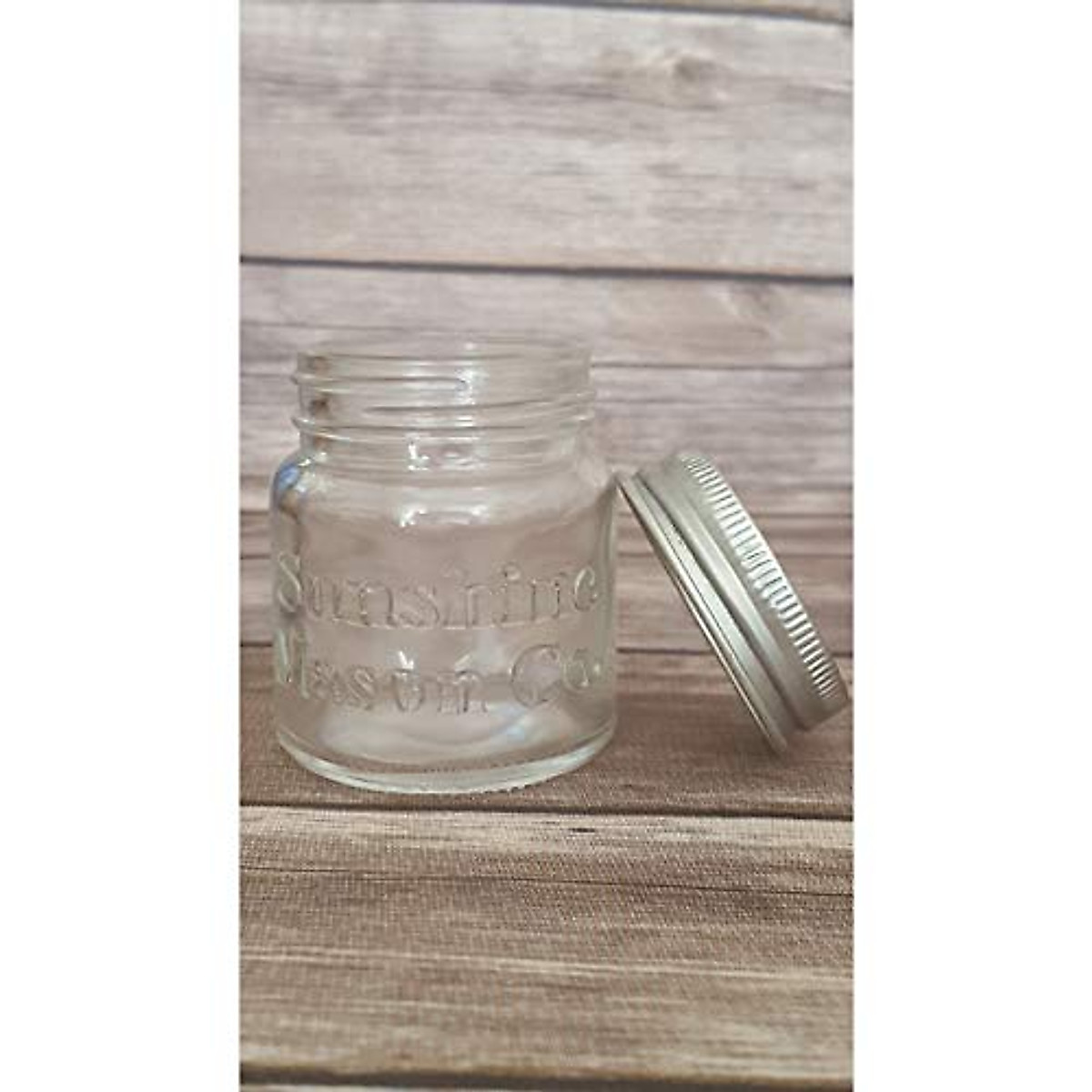Sunshine Mason Co. Mini Mason Jar Shot Glasses with Metal Lid 2 Ounces, 6 Pieces