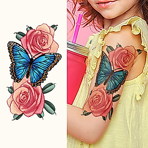 52 Sheets Kids Full Arm Temporary Tattoo, Fake Tattoos Sticker for Kids, Dinosaur Monster Car Planet Spider Shark Fake Tattoo for Boy, Unicorn Princess Castle Dolphins Temporary Tattoos for Girl