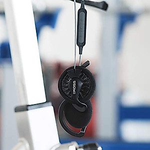 Koss KSC35 Wireless Bluetooth Ear Clip Headphones, in-Line Microphone with Remote, 6+ Hour Battery Life, Black