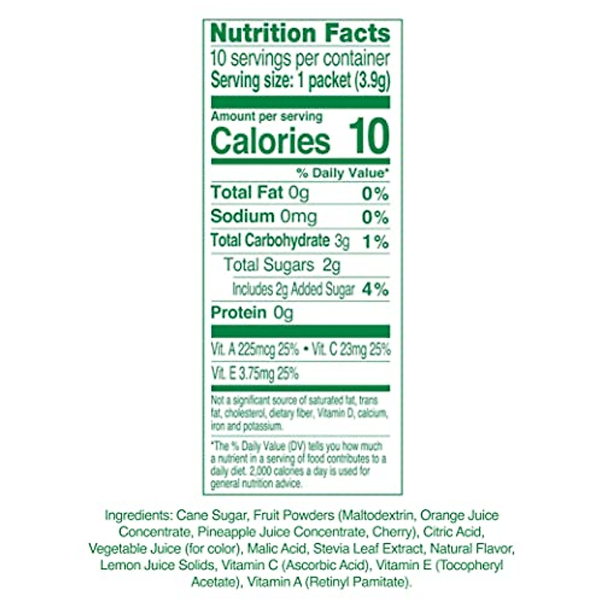 TRUE LEMON Fruit Punch Packets - Low Sugar, No Preservatives Kids Hydration Drink Mix