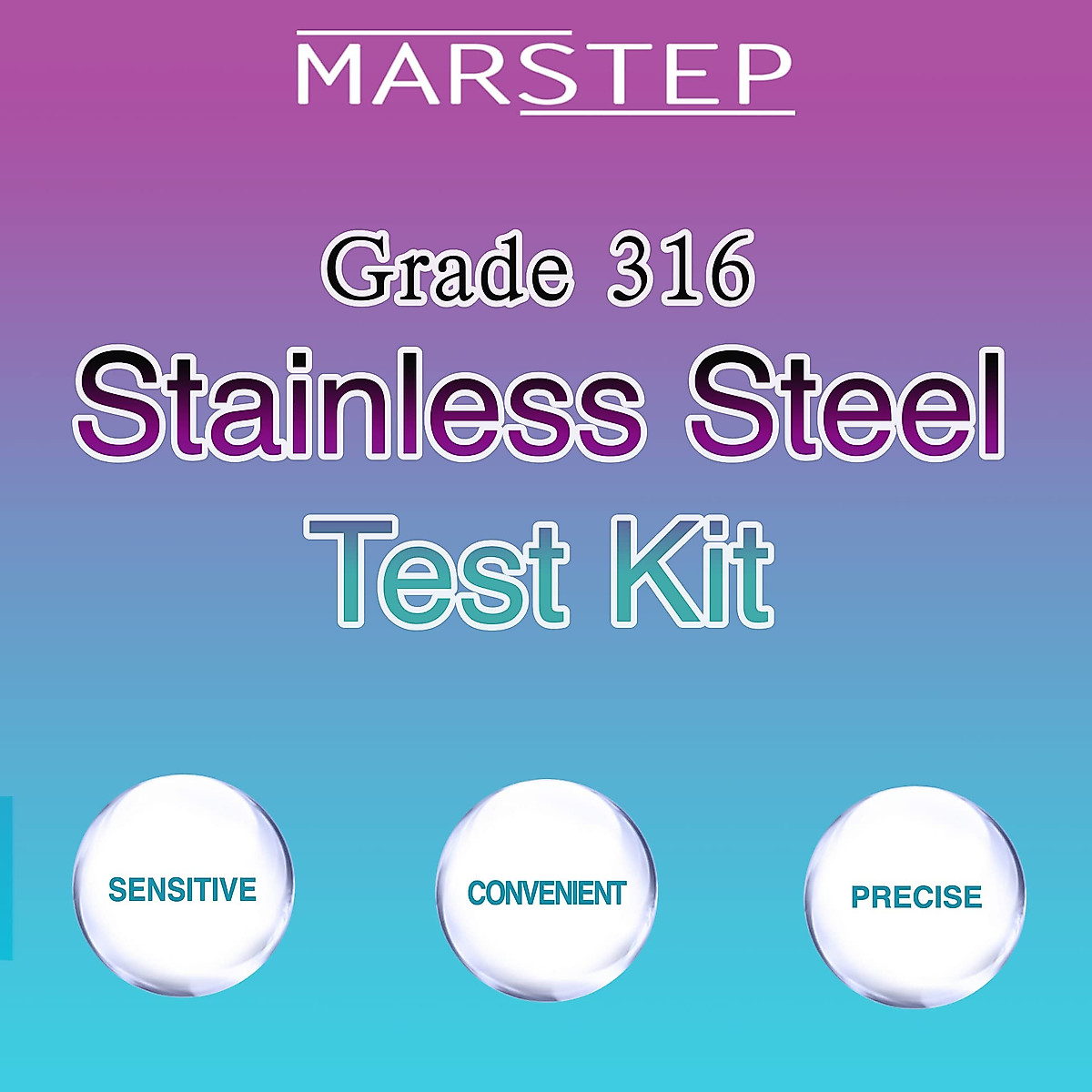 Stainless Steel Test Kit for Differentiating 316/304