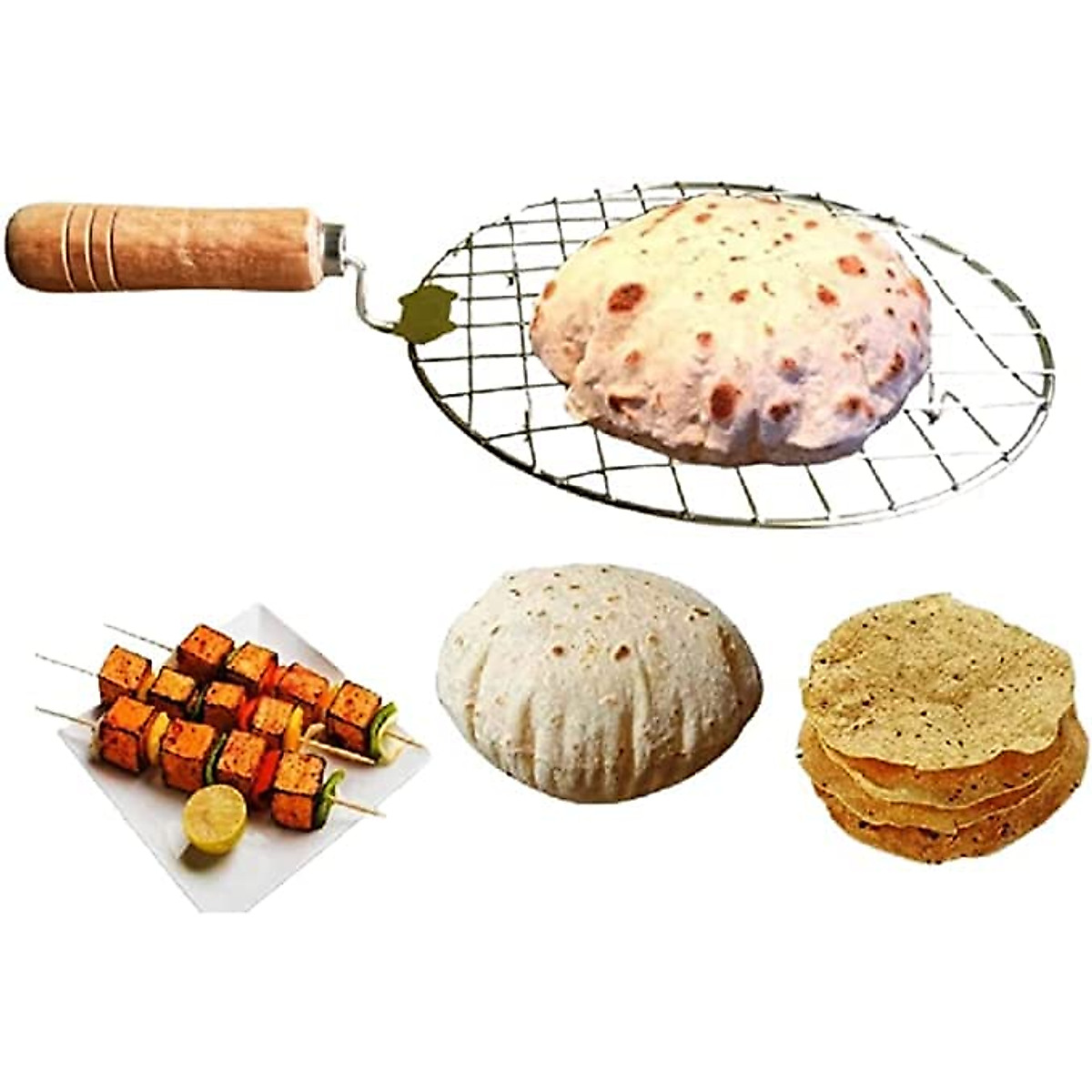 Nexxa Stainless Steel Round Wire Roaster Roti Jali, Roti Grill, Papd Grill, Chapati Grill