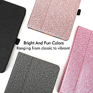 Caweet Joy Tab 2 / TCL Tab 8 Tablet Case, Leather Stand Cover for Alcatel Joy Tab 2 8.0" (9032Z) / Verizon TCL Tab 8 (9038s), Glitter Pink