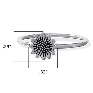 Boma Jewelry Sterling Silver Sunflower Ring, Size 5