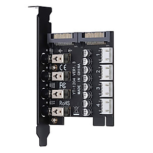Hard Drive Power Switch Module for 2.5 inch / 3.5 inch SATA HDD/SSD, 4-Way Hard Drive Power Independent Switch Controller with TVS Protection