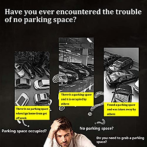 SSQUZA Parking Barrier, Carport Auto Space Lock,Automatic Remote Control Parking Lock,Car Park Driveway Guard Saver with Remote Controls Easy Installation for Home,Office,Business,Automaticsensor