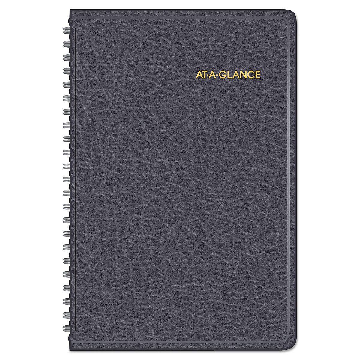 AT-A-GLANCE 70-075-05 Weekly Appointment Book Ruled for Hourly Appointments, 4 7/8 x 8, Black, 2018