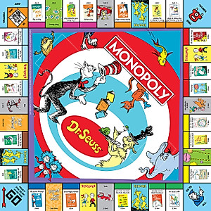Monopoly: Dr. Seuss | Buy, Sell, Trade Dr. Seuss Books | Collectible Classic Monopoly Game Featuring Custom Game Board & Artwork | Officially-Licensed Dr. Seuss Game & Merchandise