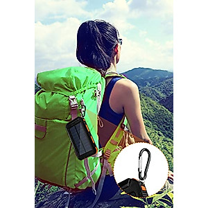 Suscell Solar Charger,20000mAh Solar Power Bank,Waterproof Portable Charger with Dual 5V USB Port/LED Flashlight Compatible with All Smartphone External Battery Pack Perfect for Outdoor/Camping/Trip