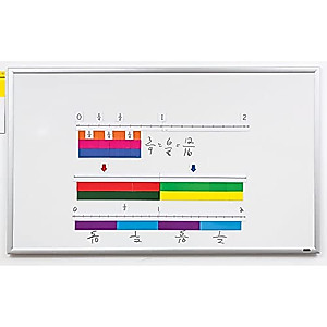 Didax Educational Resources 211024 Magnetic Fraction# Line Set, Multi