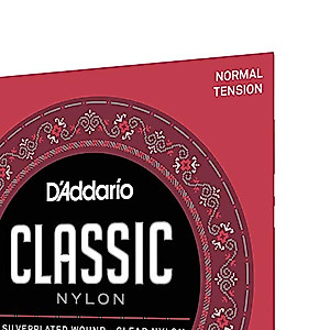 D'Addario EJ27N Student Nylon Classical Guitar Strings, Normal Tension