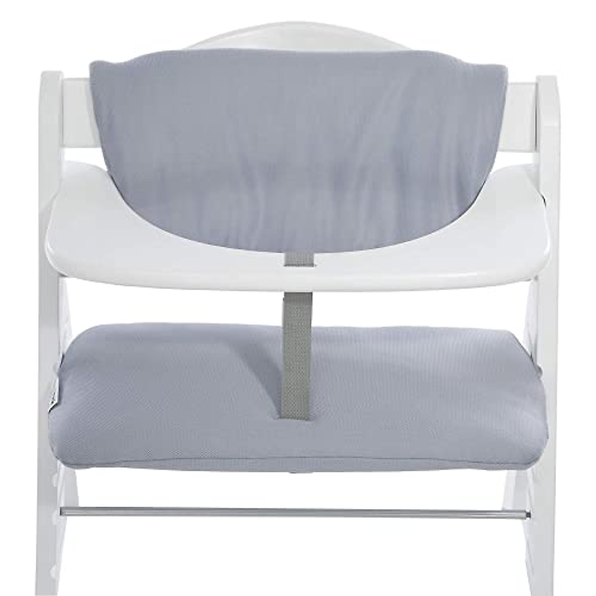 Hauck Highchair Pad Deluxe, Removable Washable Padded Seat Cushion Compatible with Wooden Alpha+ and Beta+ Model High Chair, Accessory Only, Grey