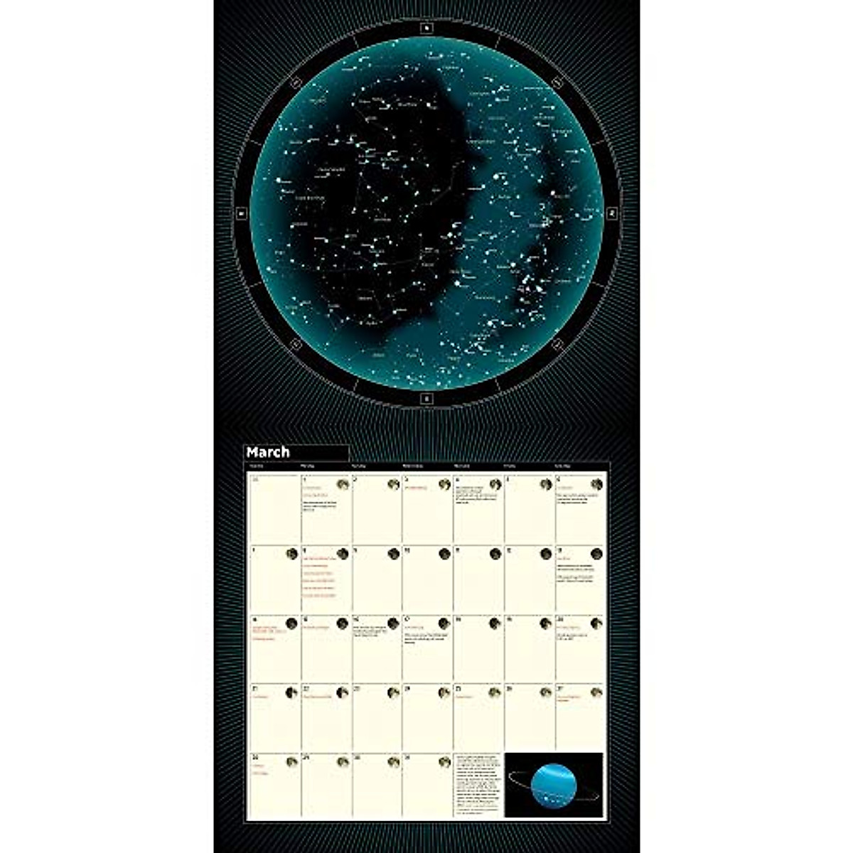 SMALL CHANGES Year Of The Night Sky 2021 Calendar, 1 EA
