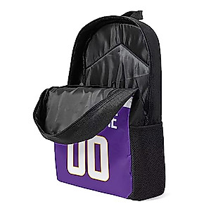 Minnesota Custom Backpack High Capacity,Laptop Bag Travel Bag,Add Personalized Name And Number，Gifts For Football Fans