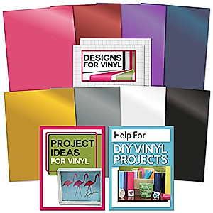 Cricut Explore Air 2 Machine Bundle - Beginner Guide, Tool Kit, Vinyl Pack, Designs & Project Inspiration