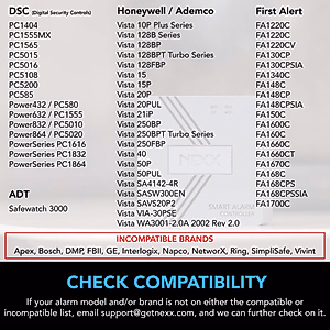 Nexx Smart Alarm Wi-Fi Controller NXAL-100 - Remotely Control Existing Alarm Security System with Nexx App, Compatible with Alexa, Google Assistant, Siri, SmartThings, No Monitoring Service Required