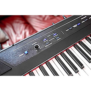 Alesis Recital – 88 Key Digital Piano Keyboard with Semi Weighted Keys, 2x20W Speakers, 5 Voices, Split, Layer and Lesson Mode, FX and Piano Lessons