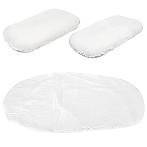 Newborn Lounger Cover,Organic Cotton Muslin Lounger Pillow Case for Babies (White)
