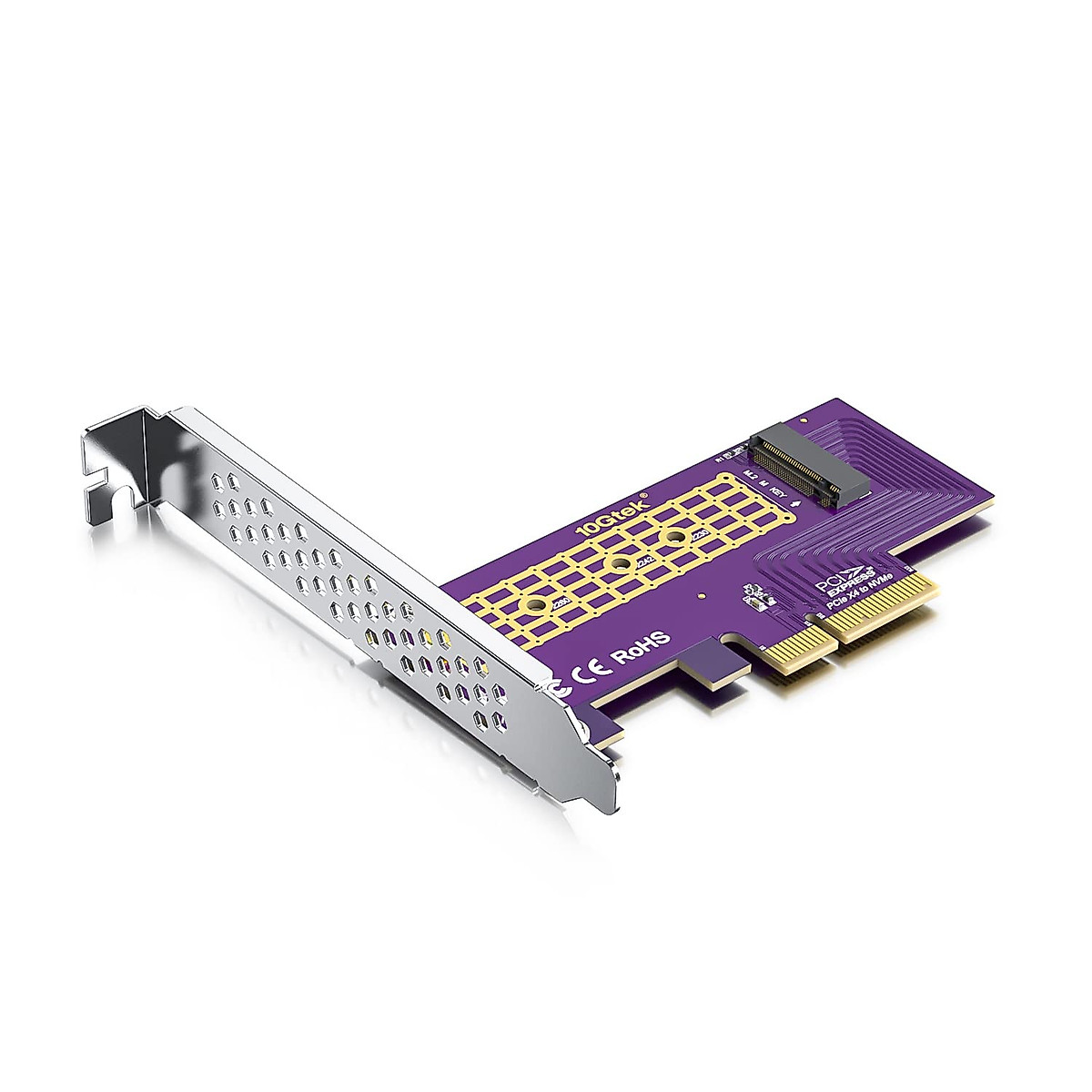 PCIe 3.0 to NVMe (1) M.2 Adapter for M.2 (M Key) SSD, X4,Supports PCIe M.2 SSDs (NVMe and AHCI): 2230, 2242, 2260 and 2280 Drives