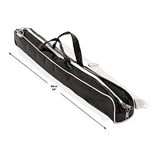 HIP BANANA Twirling Baton Case - Holds 28 Inch Batons - Carry Accessory for Marching Band, Gymnastics, Twirling, Majorette - Waterproof - Complete with Drawstring Gym Bag