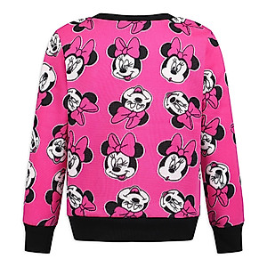 Disney Minnie Mouse Girls’ Sweatshirt and Jogger Set for Toddler and Little Kids – Pink