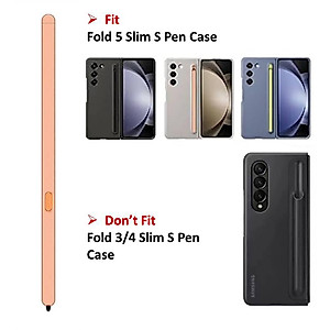 Galaxy Z Fold 5 S Pen Fold Edition Stylus Pen, Slim 1.5mm Pen Tip, 4,096 Pressure Levels for Samsung Galaxy Z Fold 5 Phones Only (Pink)