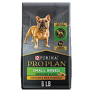 Purina Pro Plan Small Breed Dog Food With Probiotics for Dogs, Shredded Blend Chicken & Rice Formula - 6 lb. Bags