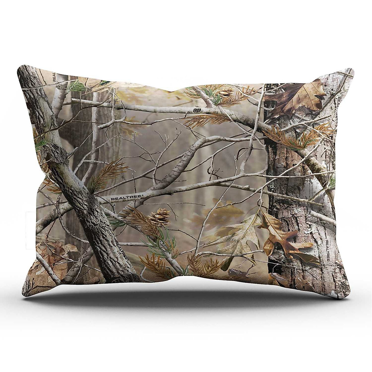 SALLEING Cute Luxury Real Tree Camo Camouflage Design One Side Decorative Pillowcase King Zippered Throw Pillow Case Cushion Cover 20x36 inches