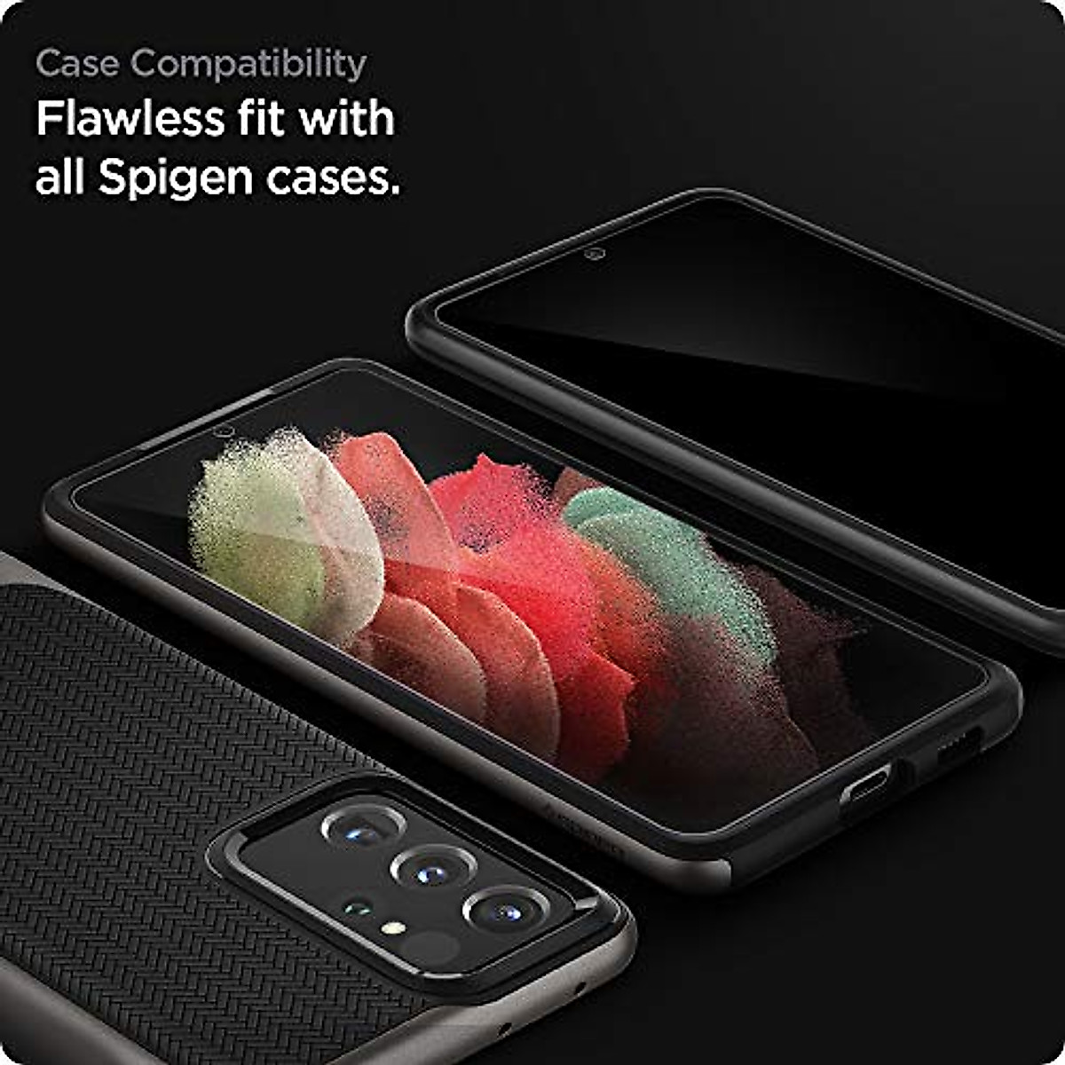 Spigen NeoFlex Screen Protector Designed for Samsung Galaxy S21 Ultra (2021) [2 Pack] - Case Friendly