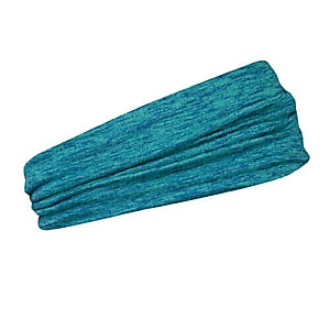 Turtle Fur Stria Totally Tubular Upper Half Headband, Multifunctional UPF 50+, Extra Wide Sweat Wicking Hairband, Oasis