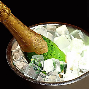 Solid Stainless Steel Ice Bucket for cocktail bar, with Strainer Airtight Lid and Tongs, Well Made Insulated Stainless Steel Double Wall Keep Ice Frozen Longer, Portable and Mini (1.3L)