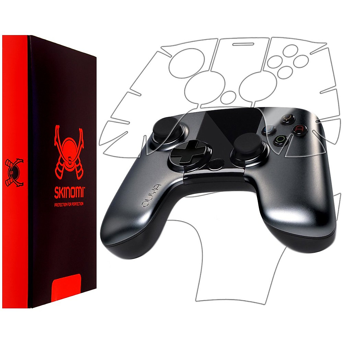 Skinomi Full Body Skin Protector Compatible with OUYA Controller (Screen Protector + Back Cover) TechSkin Full Coverage Clear HD Film