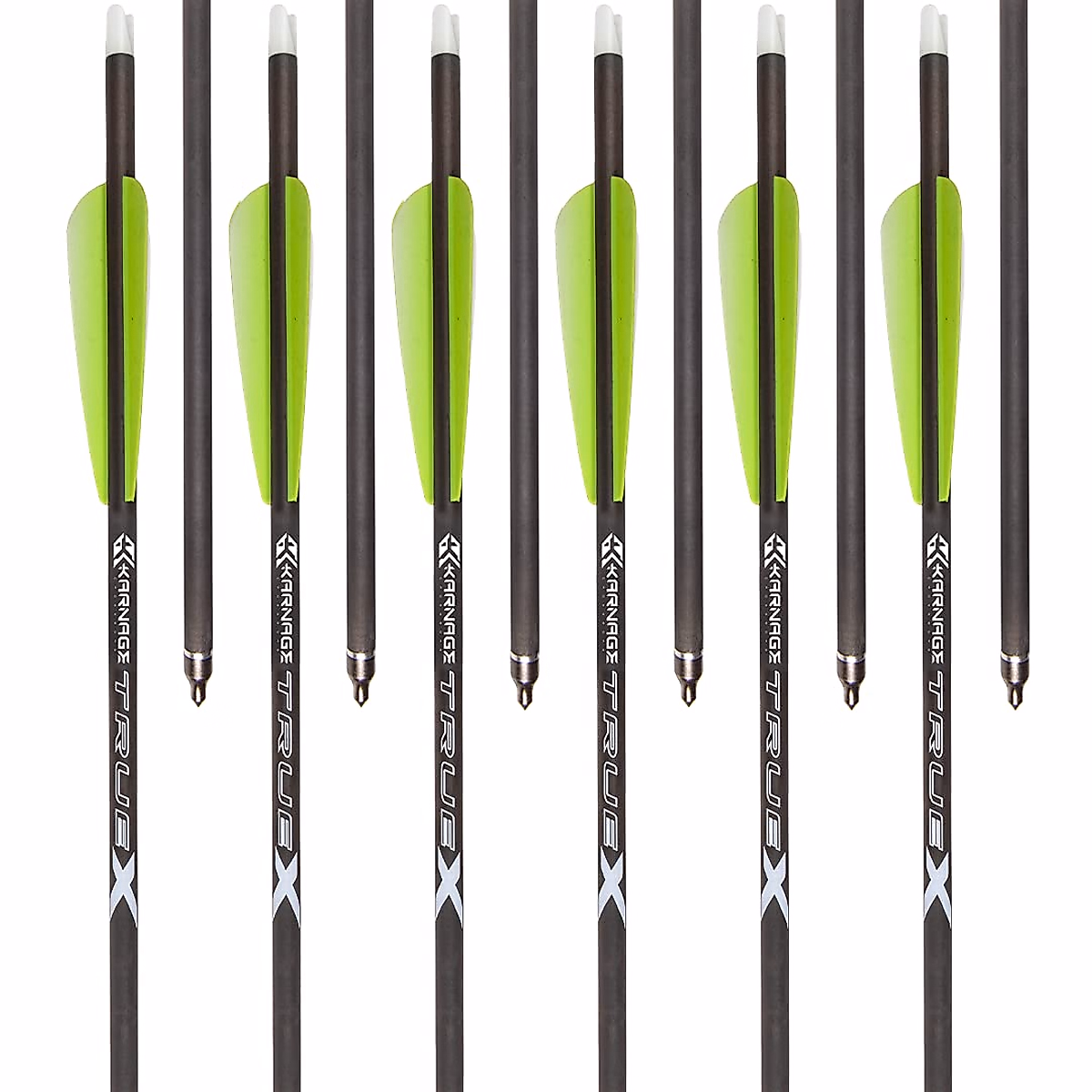 Bear X Karnage Truex Crossbow Arrows – 6 Pack, Grey