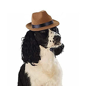 Funny Pet Cowboy Hat, Cute Dog Cat Hat for Halloween Christmas Party Holiday and Daily Wearing Costume Accessories Photo Prop(Pink)