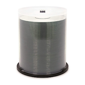 CD-R 700MB 52X Shiny Silver Silk Screen Printable, Hub Printable - 100pk Spindle
