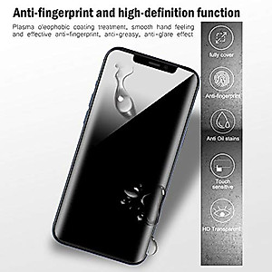 QHOHQ [2 Pack] Privacy Screen Protector for iPhone 12 Pro Max 6.7 Inch, Anti-Spy Tempered Glass Film, 9H Hardness, 2.5D Edge, Scratch Resistant, Easy Install - Case Friendly