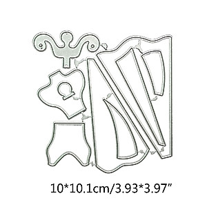 Dress Metal Die Cuts, Cutting Dies for Card Making Clearance, Embossing Dies for Scrapbooking, DIY Album Paper Cards Decoration