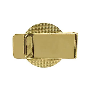 American Coin Treasures Coin Money Clip - Presidential Seal JFK Half Dollar Selectively Layered in Pure 24k Gold, Brass Moneyclip, Holds Currency, Credit Cards, Cash, U.S. Coin