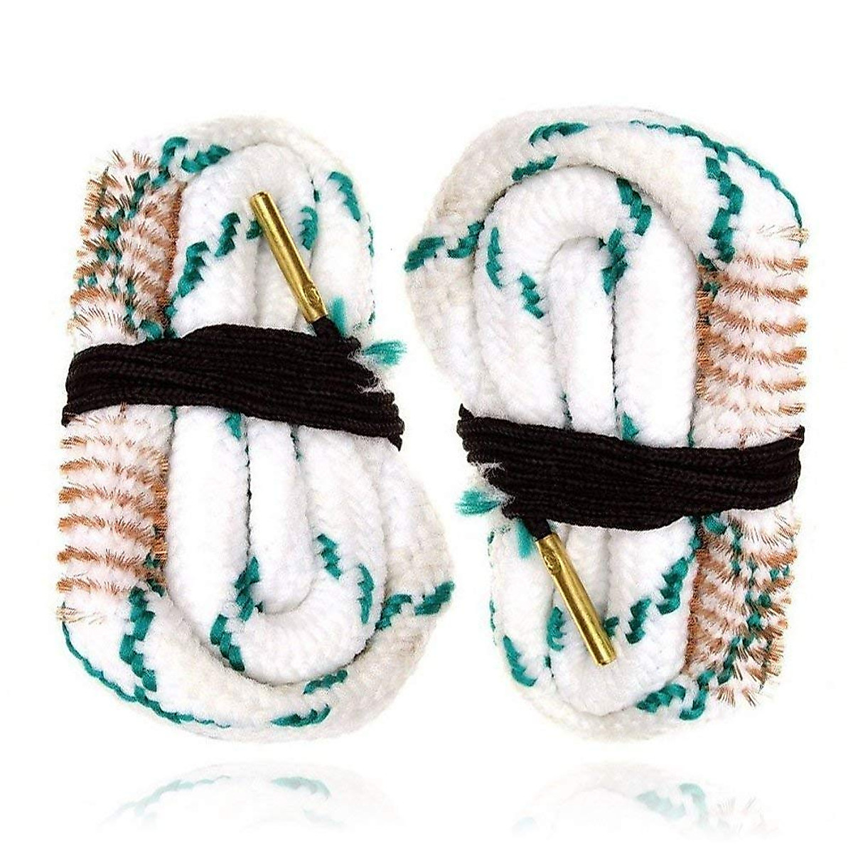 FUNANASUN 2-Pack Gun Bore Rope Rifle Shotgun Gun Bore Brush for 9mm 5.56mm .223 .22 .308 12Ga .45 .50 30-06 and Others (Choose More Calibers)