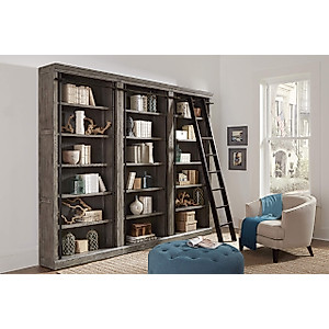 Martin Furniture Avondale 3 Bookcase Wall Gray