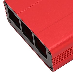 Aluminum Alloy Case CircuitHeat Dissipation Enclosure for Raspberry Pi Board Heat Dissipation Protective Enclosure for Raspberry Pi (Red)