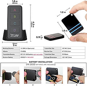 Key Finder Anti Lost Tag Beeper trackers - Locator to Find Lost TV Remote Control, Keys, Purse, Pets - Quick Finder Keychain Tracker Tags - Find Your Belonging Items Quickly