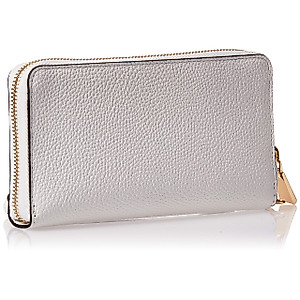 Michael Kors Pebbled Leather Smartphone Wallet Wristlet - Optic White