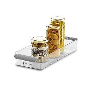 madesmart Wide Deep Bin, Light Grey