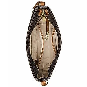 Michael Kors Jet Set Travel Messenger Crossbody Shoulder Bag Signature, Brown Pvc 2019, Large