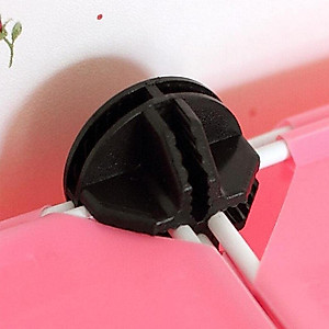 Generic Modular Storage Cube Set, Pack of 10, Black, 3.7cm, Others+black